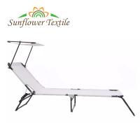 China 187x53x27cm Portable Beach Lounge Chair with Oxford Fabric and Footrest for sale