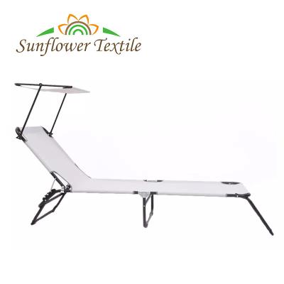 China 187x53x27cm Portable Beach Lounge Chair with Oxford Fabric and Footrest for sale