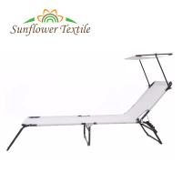 China 187x53x27cm Portable Beach Lounge Chair with Oxford Fabric and Footrest for sale