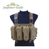 China Nylon Camping Tactical Chest Rig Magazine Pouches Vest Adjustable Size for sale