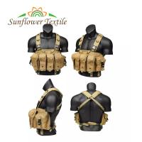 China Nylon Camping Tactical Chest Rig Magazine Pouches Vest Adjustable Size for sale