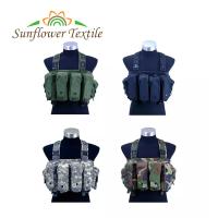 China Nylon Camping Tactical Chest Rig Magazine Pouches Vest Adjustable Size for sale