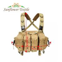 China Nylon Camping Tactical Chest Rig Magazine Pouches Vest Adjustable Size for sale