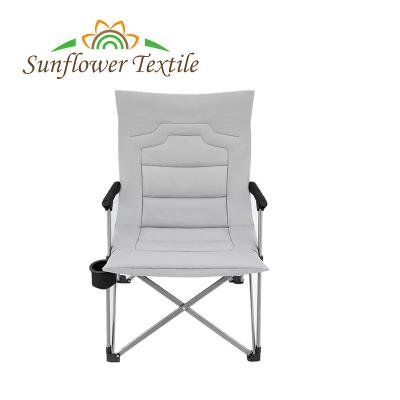 China Folding Heated Chair 59x42x95cm Graphene Gray Reclining Camping Fishing Chair for sale