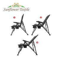 China Outdoor Foldable Chairs Loungers For Camping With Storage Pocket for sale