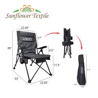China Outdoor Foldable Chairs Loungers For Camping With Storage Pocket for sale
