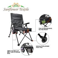 China Outdoor Foldable Chairs Loungers For Camping With Storage Pocket for sale