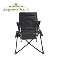 China Portable Folding Camping Chair Oxford Cloth 200 lbs Capacity 3 Position Adjustable with Armrest for sale