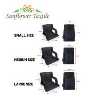 China 420D Oxford Steel Folding Wide Stadium Seat with Back 21 Inch 6 Position Recline for sale