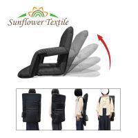 China 420D Oxford Steel Folding Wide Stadium Seat with Back 21 Inch 6 Position Recline for sale