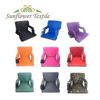 China 420D Oxford Steel Folding Wide Stadium Seat with Back 21 Inch 6 Position Recline for sale