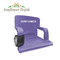 China Portable Folding Stadium Chair Personalized Purple Comfortable for sale