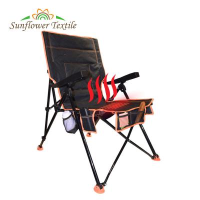 China Heated Folding Outdoor Camping Lawn Chair 58x89x100cm Oxford Cloth Iron Frame for sale