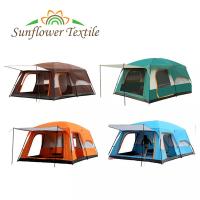 China 430x305cm Waterproof Camping Tent Two Bedrooms One Living Room 6 Person Family Dome for sale