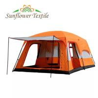 China 430x305cm Waterproof Camping Tent Two Bedrooms One Living Room 6 Person Family Dome for sale