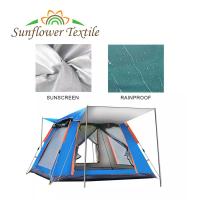 China 210D Silver Coated Sunscreen Cloth Pop Up Tent 215x215cm Waterproof Camping Tent for sale