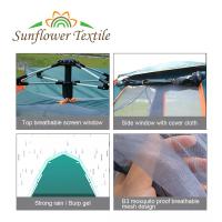 China 210D Silver Coated Sunscreen Cloth Pop Up Tent 215x215cm Waterproof Camping Tent for sale