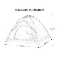 China Automatic Outdoor Waterproof Tent 200x200x145cm 1500-2000mm 190 Silver Cloth for sale