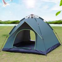 China Automatic Outdoor Waterproof Tent 200x200x145cm 1500-2000mm 190 Silver Cloth for sale