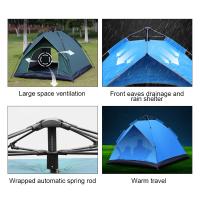 China Automatic Outdoor Waterproof Tent 200x200x145cm 1500-2000mm 190 Silver Cloth for sale