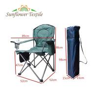 China Oxford Cloth Folding Camping Chair 52x52x98cm Compact Collapsible with Carrying Bag 150kg Capacity for sale