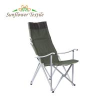 China Custom Pattern Portable Folding Camp Chair Oxford Cloth Aluminum Frame Lounge for sale