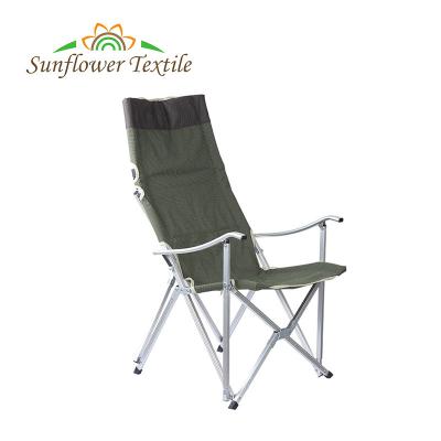China Custom Pattern Portable Folding Camp Chair Oxford Cloth Aluminum Frame Lounge for sale