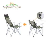 China Foldable Aluminum Camping Chair 55x72x101cm Heavy Duty Outdoor Portable Picnic Recliner for sale