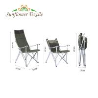 China Foldable Aluminum Camping Chair 55x72x101cm Heavy Duty Outdoor Portable Picnic Recliner for sale