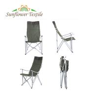China Foldable Aluminum Camping Chair 55x72x101cm Heavy Duty Outdoor Portable Picnic Recliner for sale