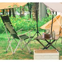 China Foldable Aluminum Camping Chair 55x72x101cm Heavy Duty Outdoor Portable Picnic Recliner for sale