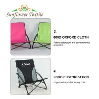China Oxford Cloth Foldable Beach Chair 55x52x60cm Heavy Duty Aluminum Outdoor Sun Lounger 120kg Capacity for sale