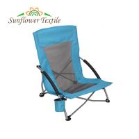 China 55x52x60cm Oxford Cloth Foldable Beach Chair Heavy Duty 120kg Capacity Camping Lawn for sale