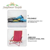 China 55x52x60cm Oxford Cloth Foldable Beach Chair Heavy Duty 120kg Capacity Camping Lawn for sale