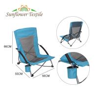 China 55x52x60cm Oxford Cloth Foldable Beach Chair Heavy Duty 120kg Capacity Camping Lawn for sale