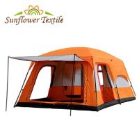 China 430x305x200cm Oxford Automatic Outdoor Camping Tent 5-12 Person Two Bedroom Living Room for sale