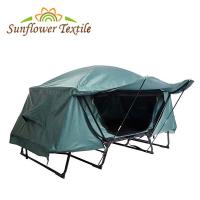 China Army Green Oxford Double Cabin Camping Tent with Bed 210x120x120cm Quick Setup for sale