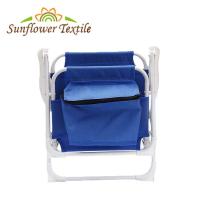 China Oversized Blue Foldable Fishing Chair Steel Frame Oxford Fabric 300lb Capacity for sale