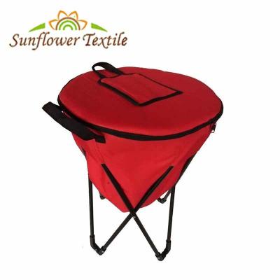 China 44x70cm Oxford Fabric Portable Camping Cooler Bucket with Aluminum Foil Insulation for sale
