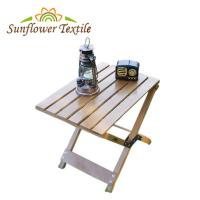 China 44x30x38cm Camping Low Table Small Beech Folding Wood Table For Camping for sale