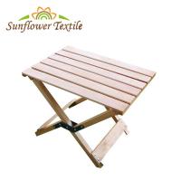 China 44x30x38cm Camping Low Table Small Beech Folding Wood Table For Camping for sale
