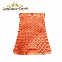 China 200x122x7cm Milk Silk Foldable Camping Bed Self Inflating Sleeping Pad for sale