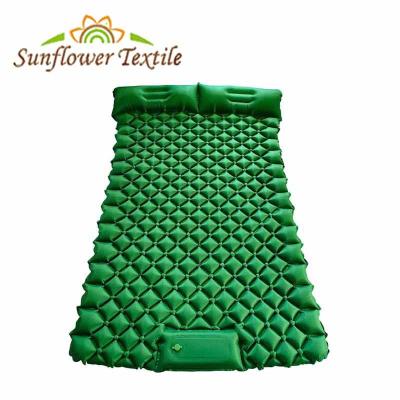 China Self Inflating Sleeping Pad 1.5kg Lightweight Camping Mat Ripstop Nylon Outdoor Air Bed for sale