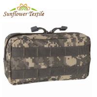 China Molle Tactical Utility Pouch 23x8x13cm 600D Polyester for Outdoor Camping Hiking for sale