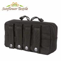 China Molle Tactical Utility Pouch 23x8x13cm 600D Polyester for Outdoor Camping Hiking for sale