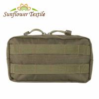 China Molle Tactical Utility Pouch 23x8x13cm 600D Polyester for Outdoor Camping Hiking for sale