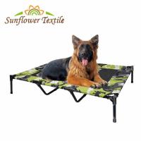 China 61x46x18cm Oxford Fabric Elevated Dog Bed with 22mm Steel Pipe Orthopedic Pet Cot for sale