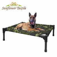 China 61x46x18cm Oxford Fabric Elevated Dog Bed with 22mm Steel Pipe Orthopedic Pet Cot for sale