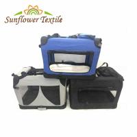 China 600D Polyester Outdoor Pet Gear With PVC Portable Soft Pet Carrier Crate for sale