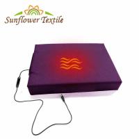 China Heated Stadium Seat Cushion Waterproof Memory Foam 50x38x8cm 3 Heat Settings USB for sale